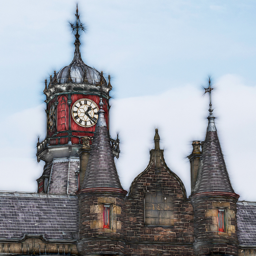 Old Town Hall at Stornoway - Scenery and Architecture - Topaz Community