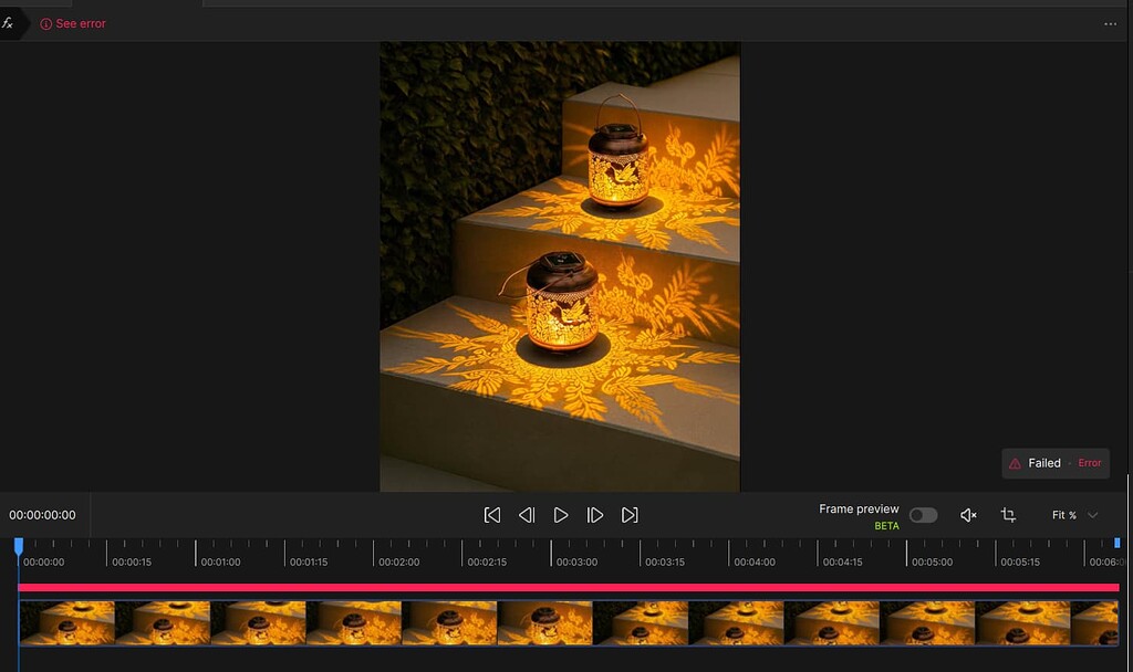 Failed preview and rendering - Bugs and Issues - Topaz Community
