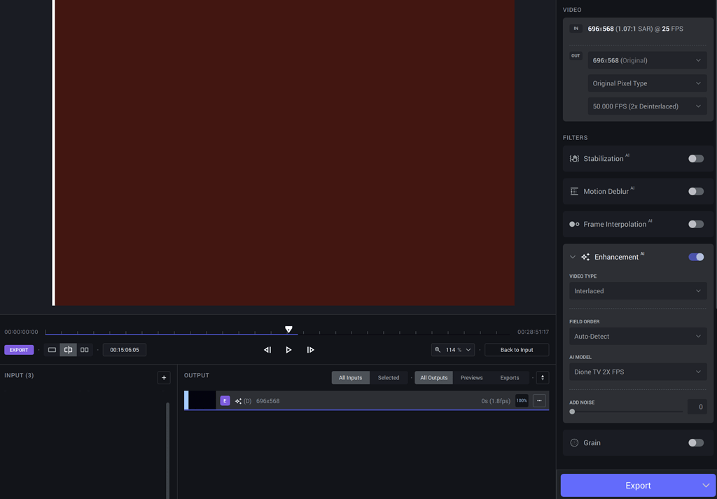 When Deinterlacing, app will not maintain input FPS - Bugs and Issues ...