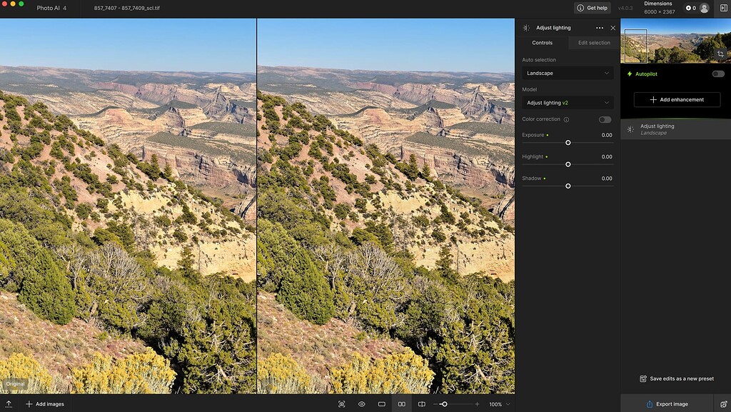 Feedback | Adjust Lighting Sliders - General - Topaz Community