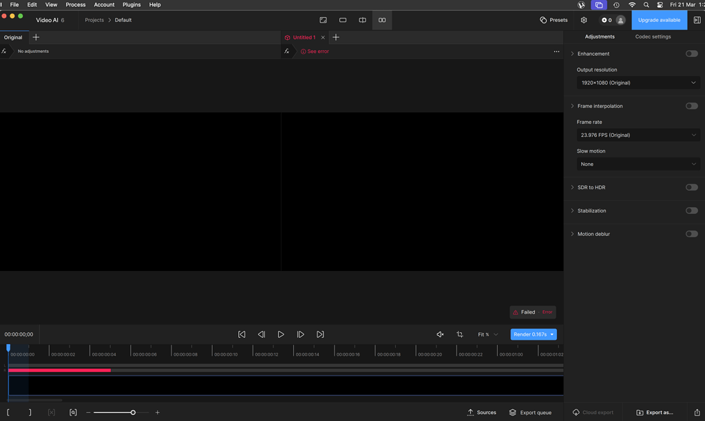 Critical Bug Report – Generic 'Error' Blocking Rendering Across Versions (Logs & Screen Capture ...