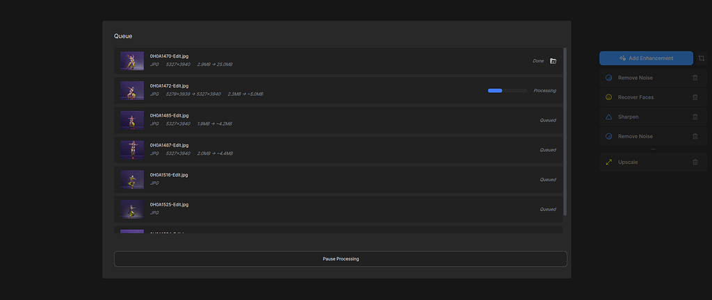 Group processing - Bugs and Issues - Topaz Community