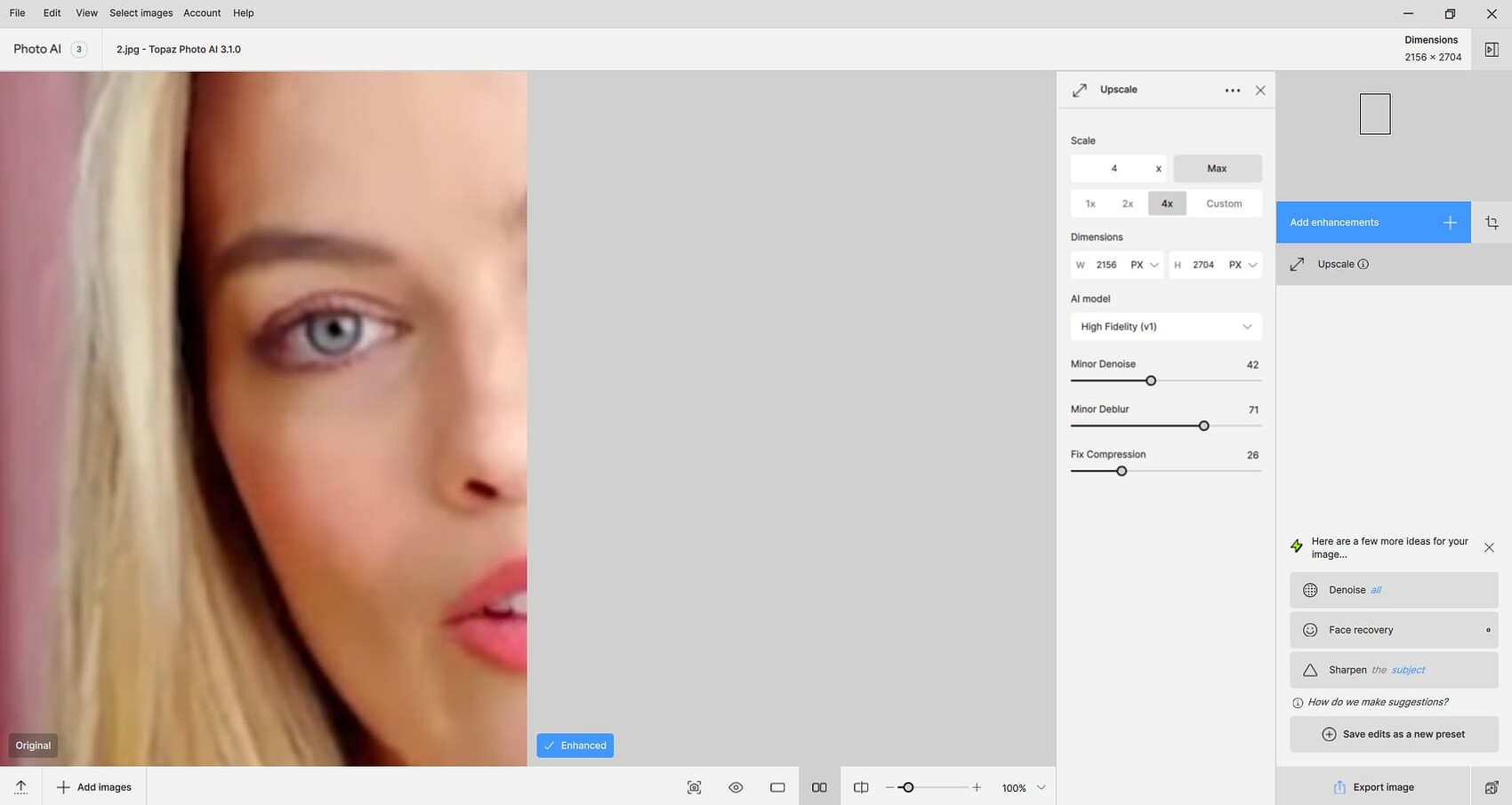 Topaz Photo AI v3.1.0 - Releases - Topaz Community