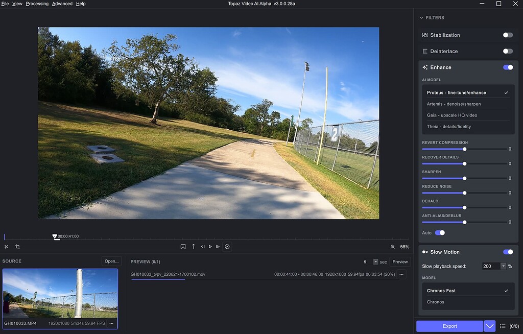 Prototype GUI 3.0.0.28a - Page 2 - Video AI Beta - Topaz Community