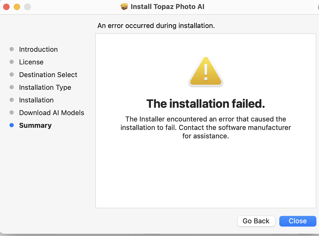 Cannot update Topaz Photo AI to 1.3.7 - Bugs and Issues - Topaz Community