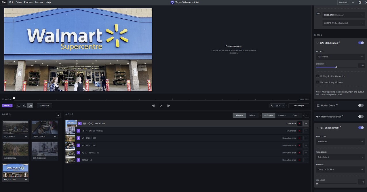 I keep getting Resolution error for anything - Bugs and Issues - Topaz Community