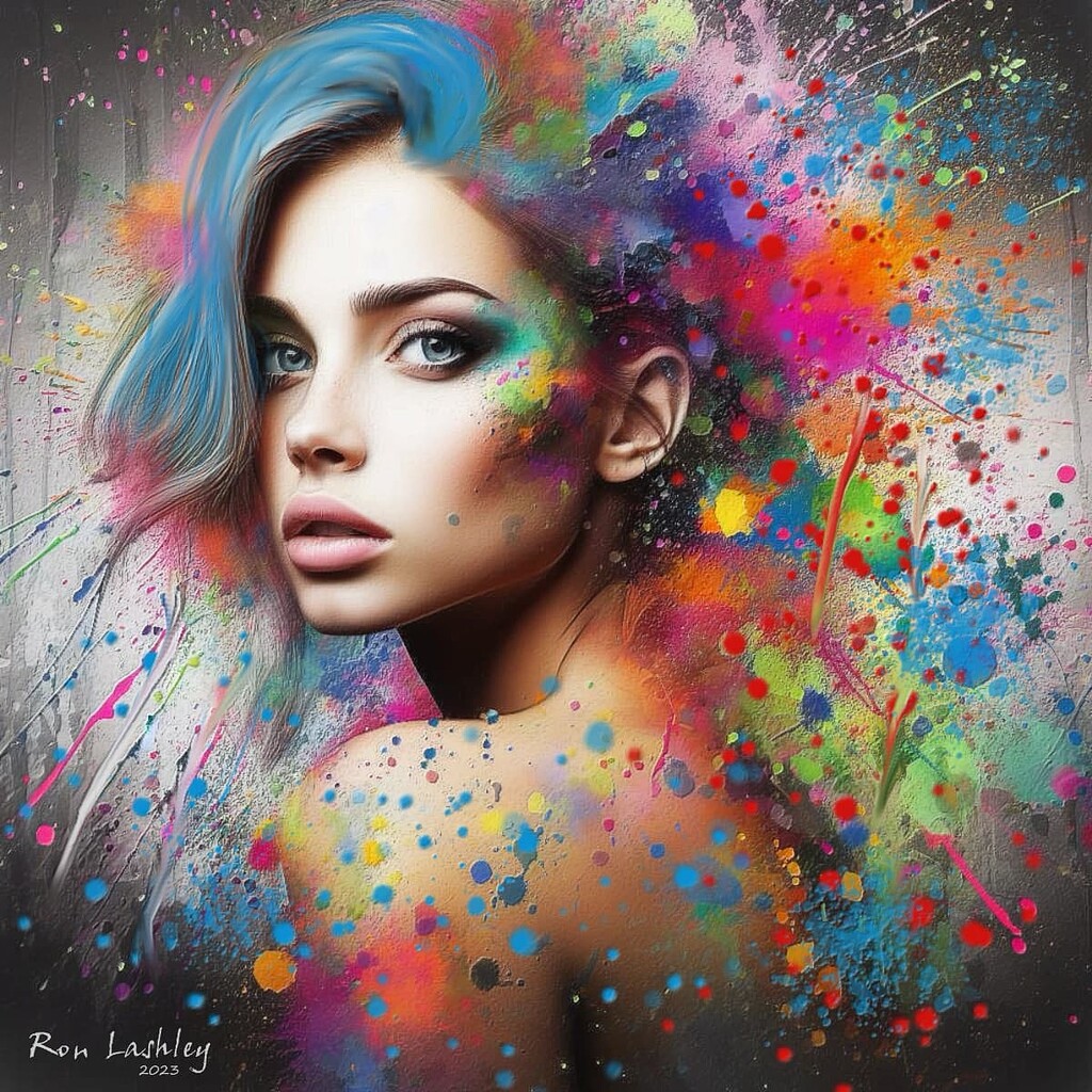 Girl with paint splashes - Other Cool Photos - Topaz Community