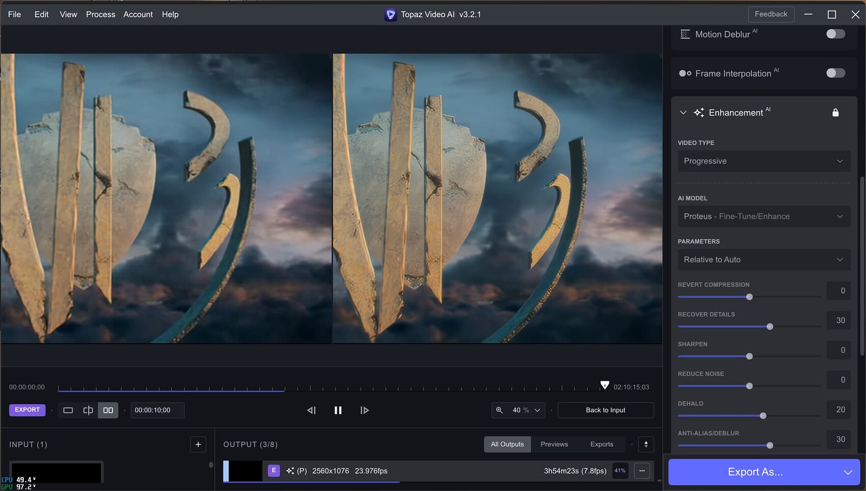 Topaz Video AI v3.2.1 - Releases - Topaz Community