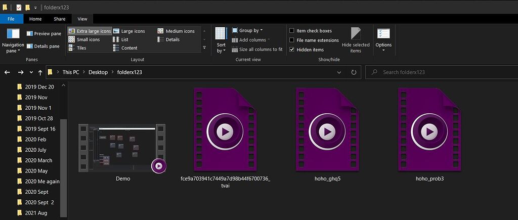 Output files does not have a thumbnail, when viewed from windows file explorer. Anyone else ...