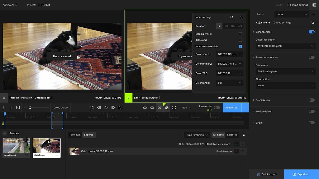 Resolution Error - Bugs and Issues - Topaz Community
