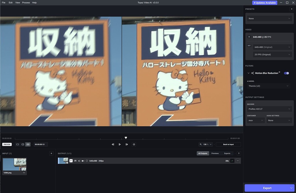 Topaz Video AI Alpha 3.1.0.1.m - Motion Blur Reduction - Video AI Beta ...