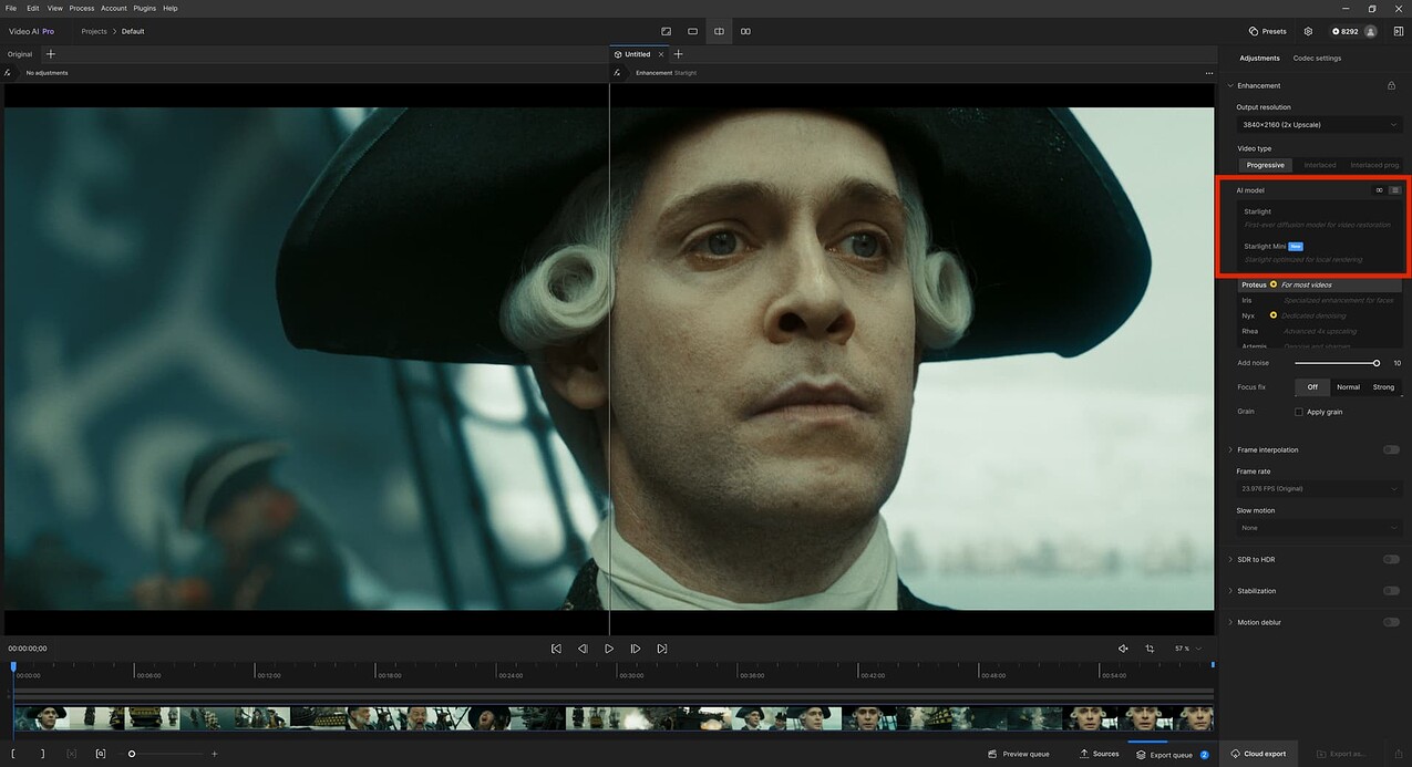 Topaz Video AI Beta 7.0.0.3.b (Starlight mini) - Video AI Beta - Topaz ...