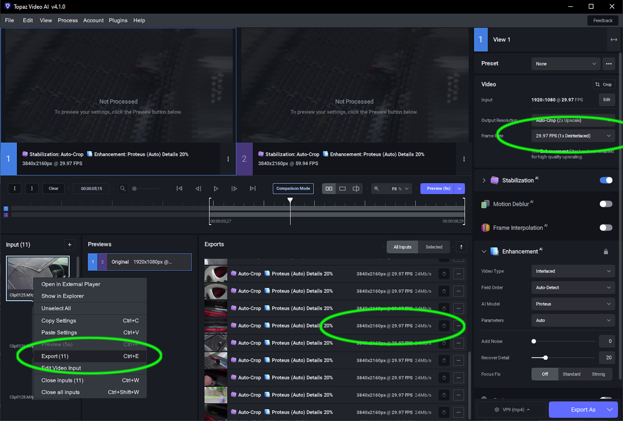 The frame rate is changed to the original frame rate when batch processing - Bugs and Issues ...