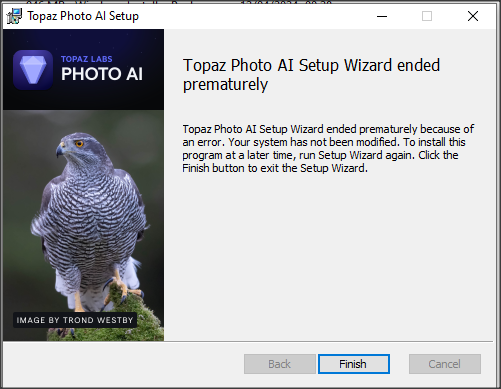 Unable to reinstall any Topaz app - Topaz Products - Topaz Community