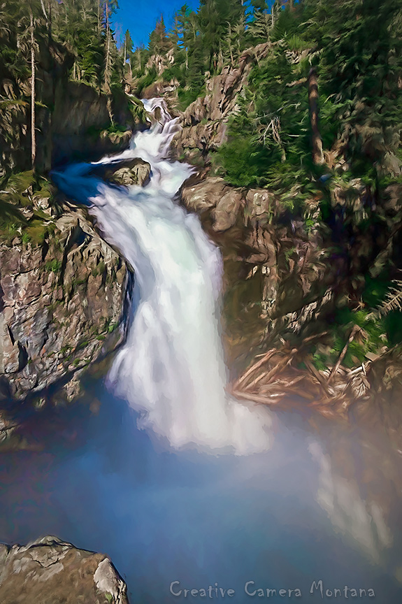 Big Timber Falls, Montana - Scenery and Architecture - Topaz Community