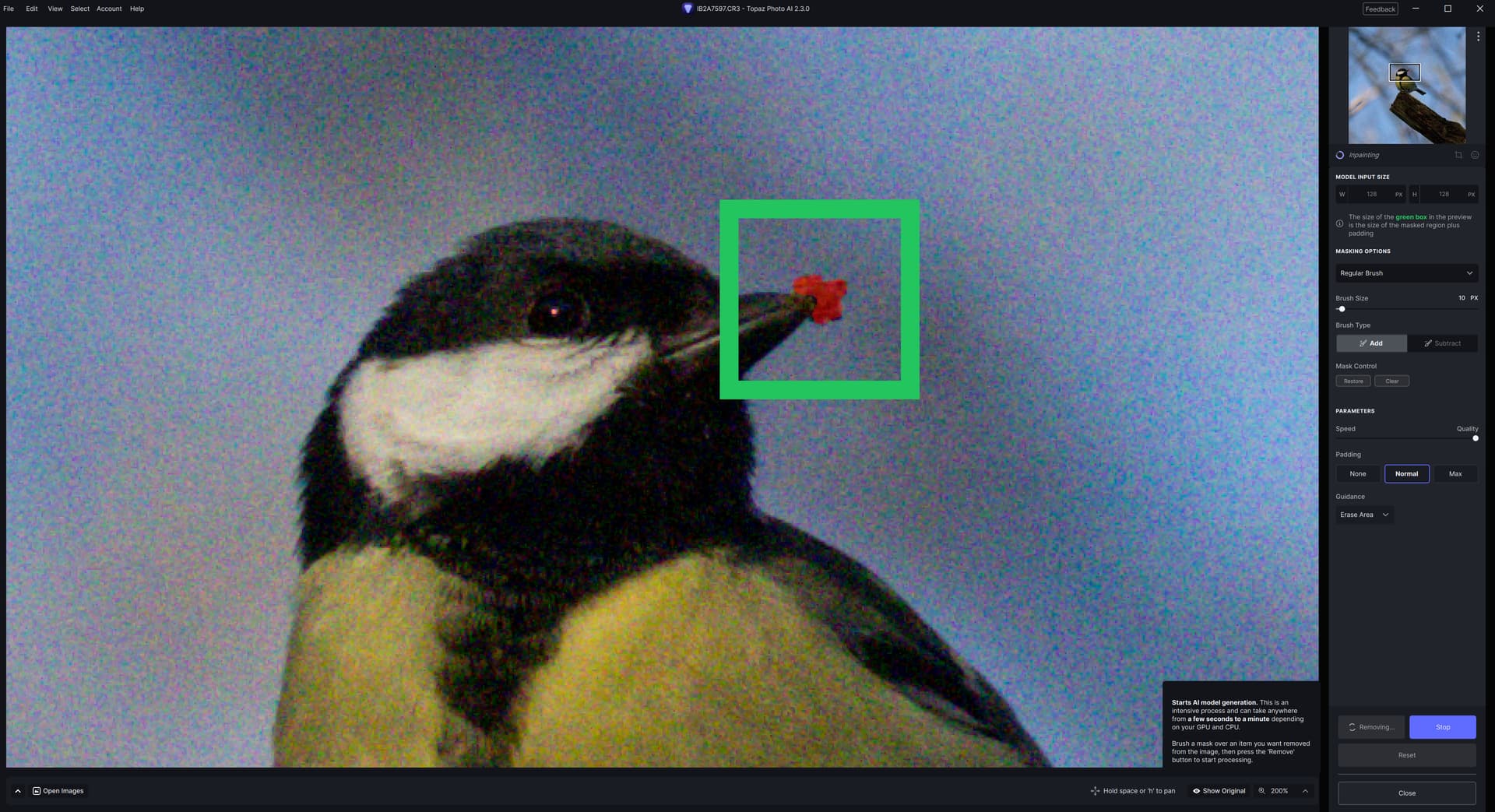 Remove tool unexpected result - Bugs and Issues - Topaz Community