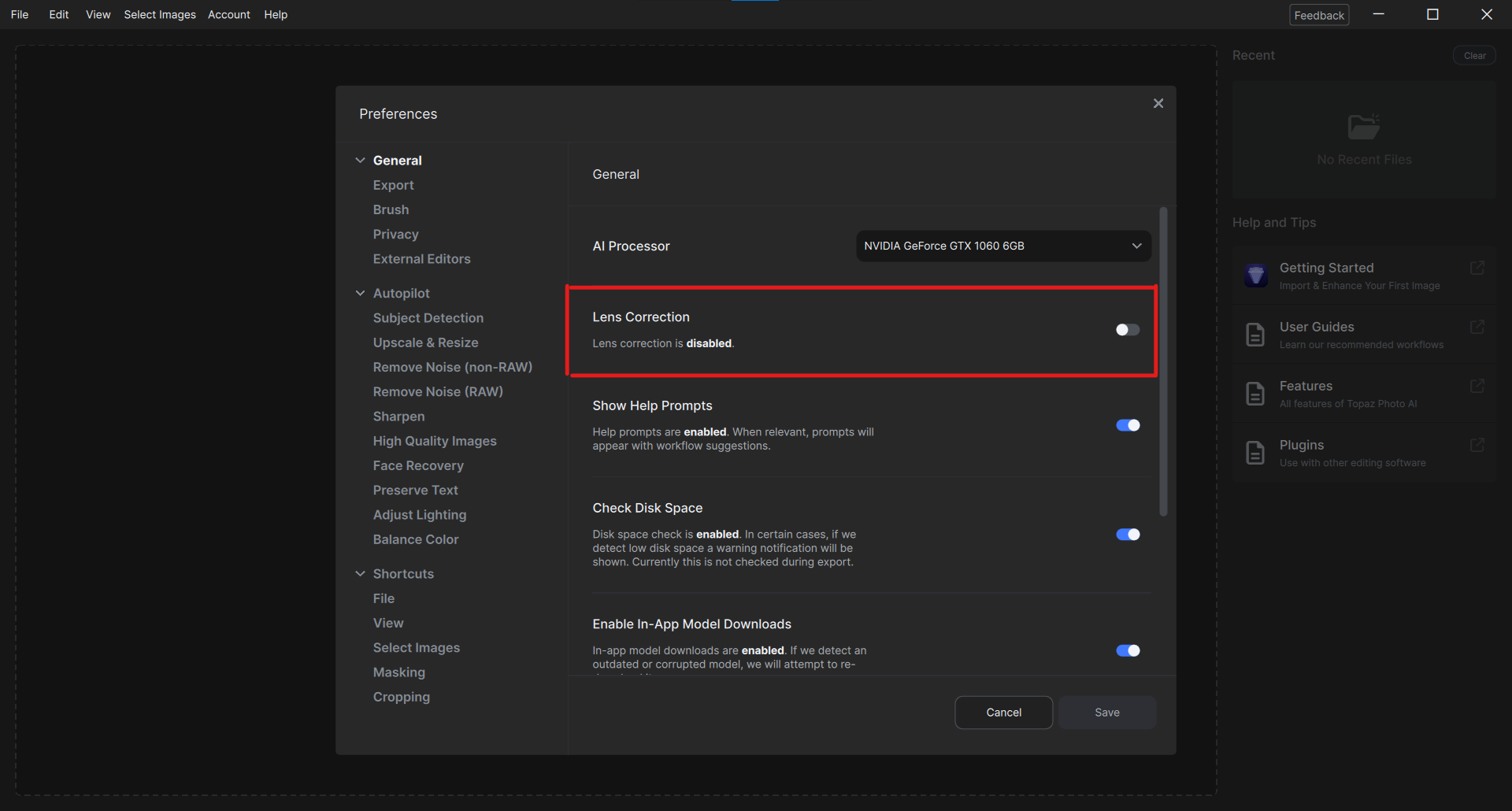 Lens distortion when upscaling - Bugs and Issues - Topaz Community