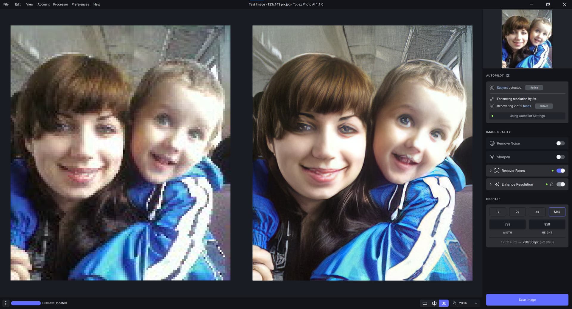 Topaz Photo AI v1.1.0 - Releases - Topaz Community