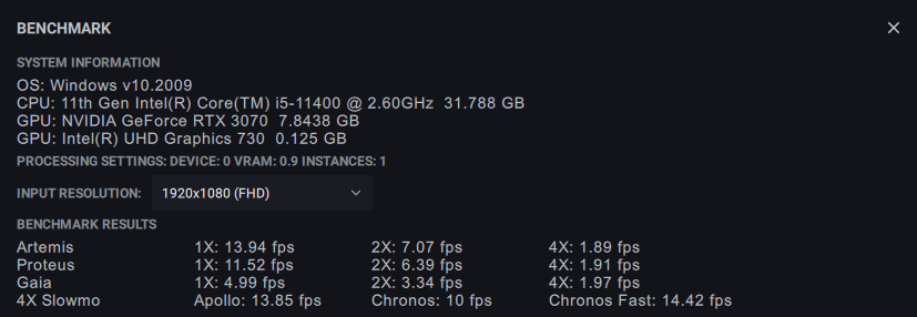 Video AI v3.1.X - User Benchmarking Results - Page 3 - User Benchmarks ...