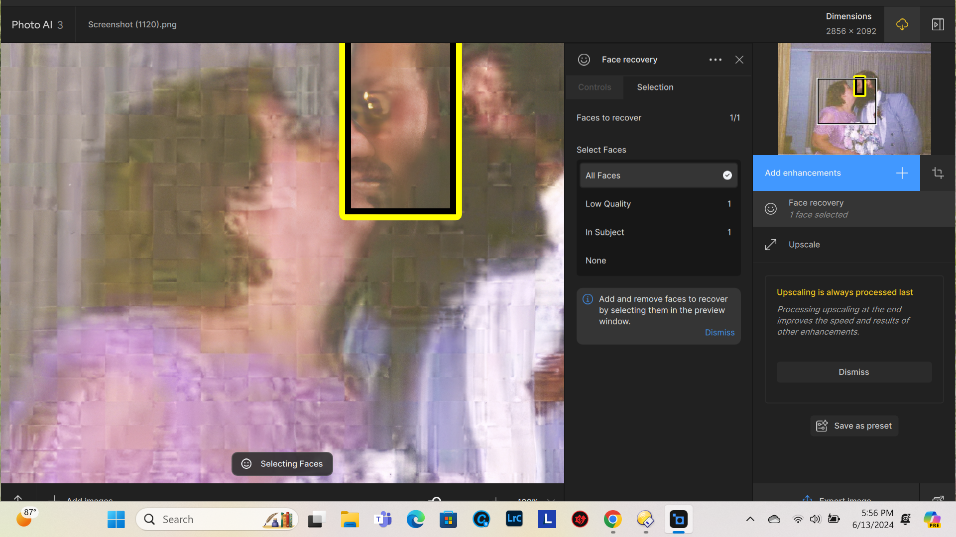 Face discovery - General - Topaz Community