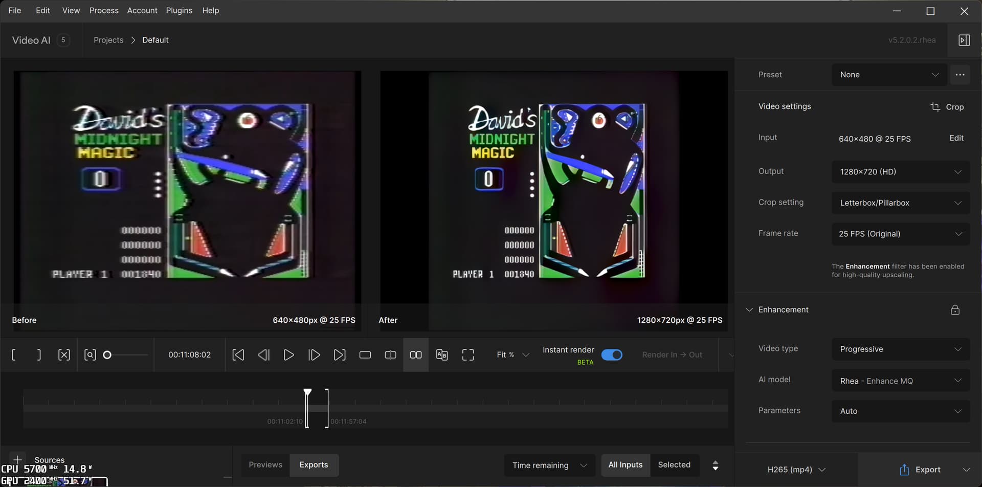 Topaz Video AI 5.2.0.2.rhea (New enhancement model: Rhea) - Video AI ...