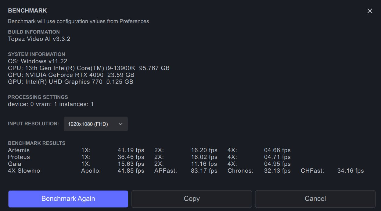 Video AI v3.2.X - User Benchmarking Results - #198 by Krazeyivan - User ...
