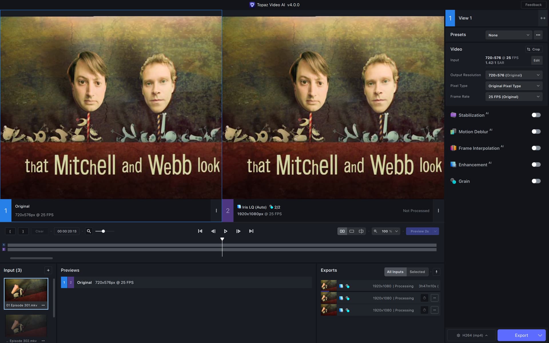New UI for Topaz Video AI 4 is (at best) confusing, or (seemingly more likely) broken? - Bugs ...
