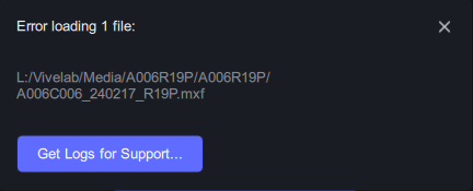 Can't import native Arri mini MXF! - General - Topaz Community